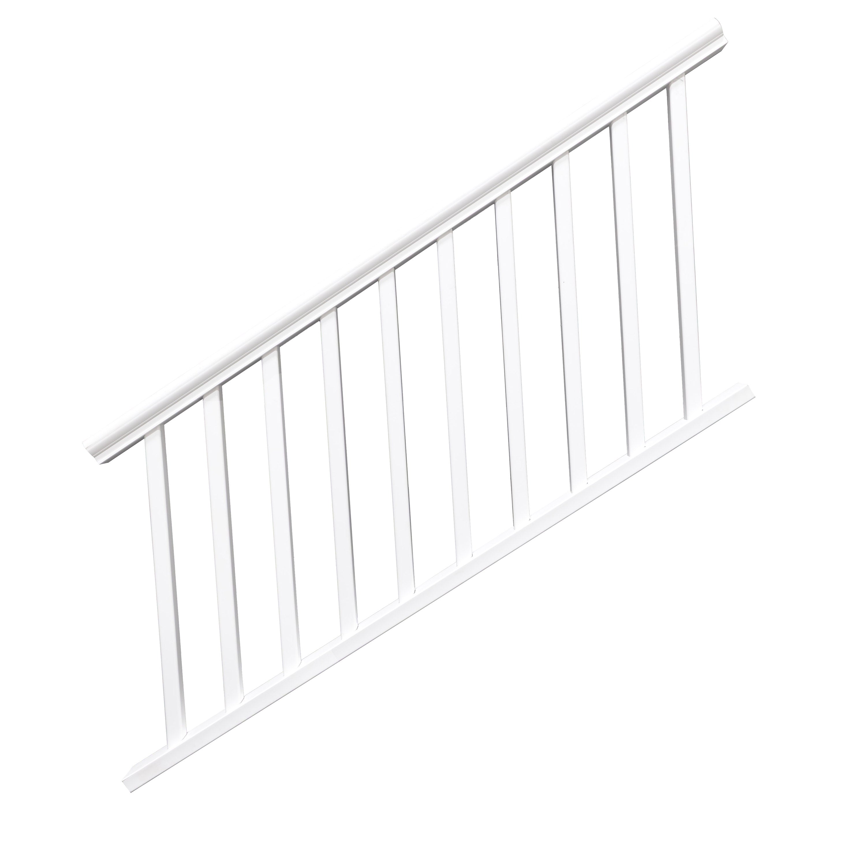 White Vinyl Railing Stair Kit 3-ft x 6-ft – Everhome