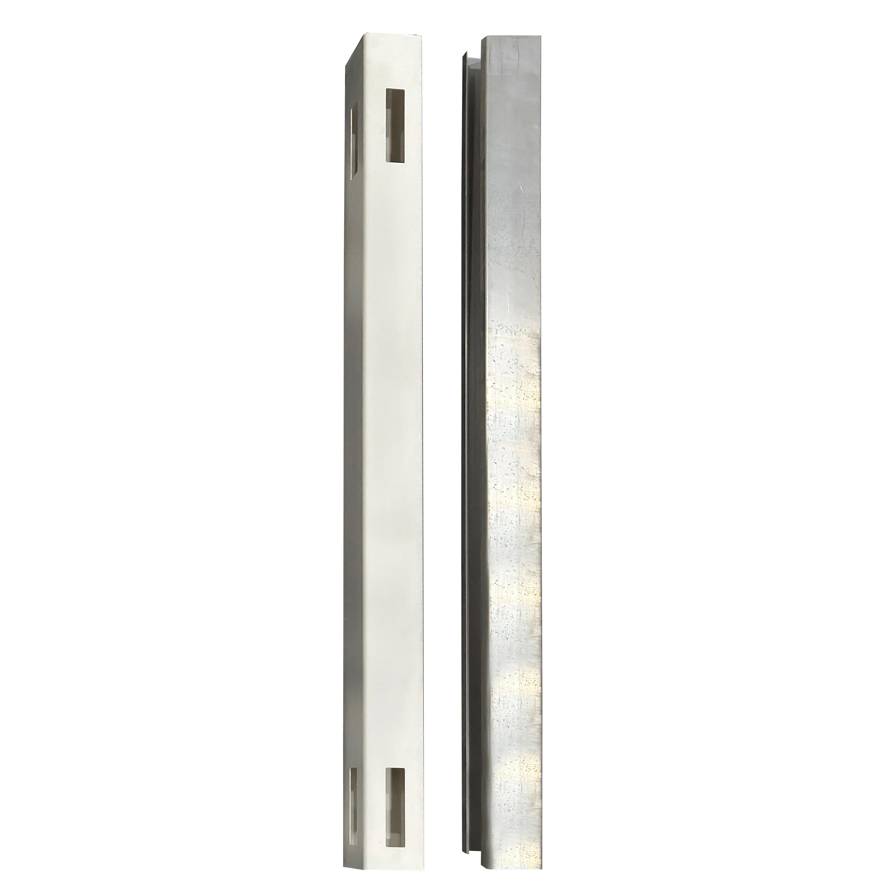 Pearl White Vinyl Fence Post with Aluminum Insert 8-ft – Everhome