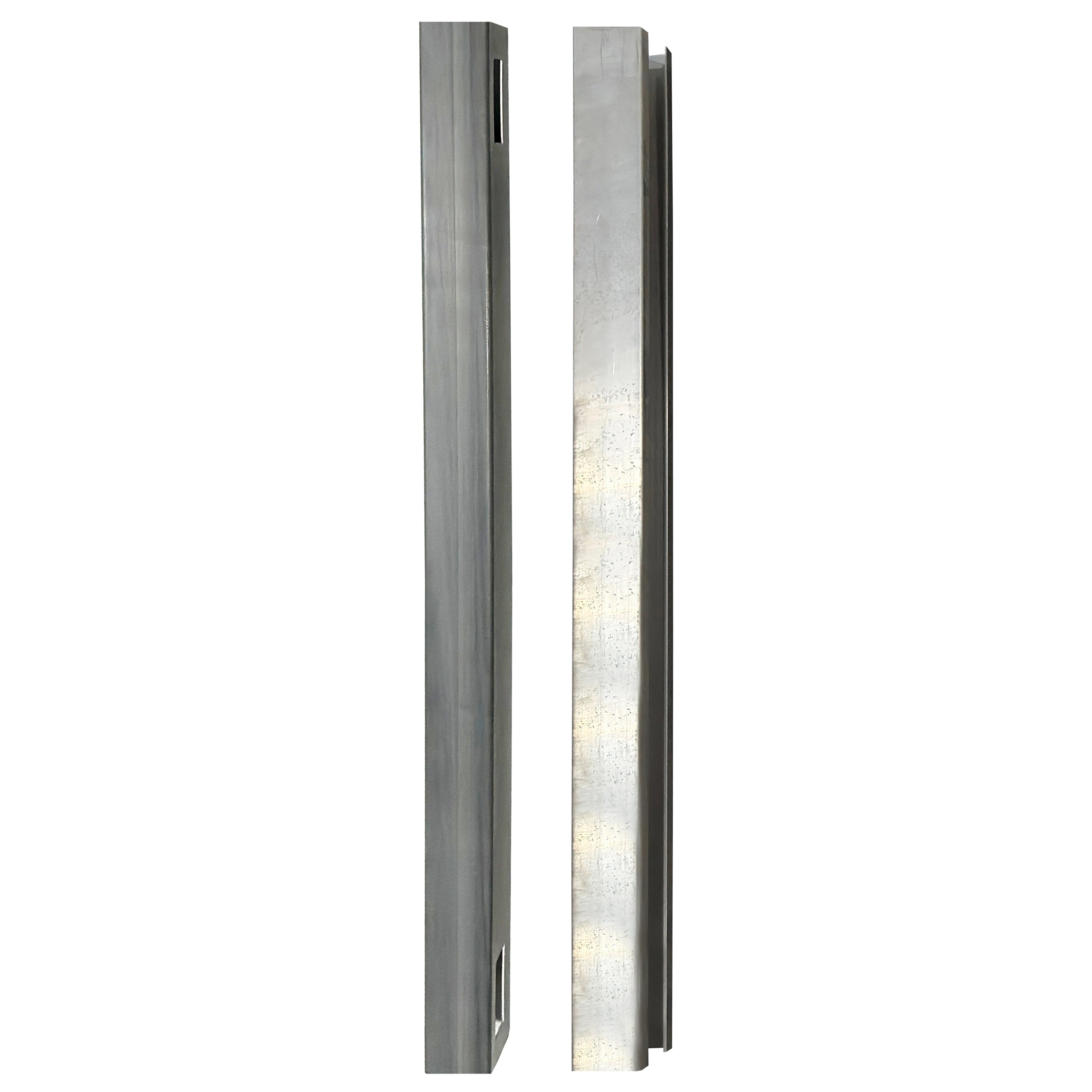 Misty Gray Woodgrain Vinyl Fence Post with Aluminum Insert 8-ft – Everhome